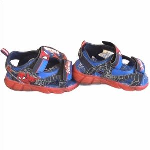 Spiderman | Shoes | Spiderman Lightup Velcro Sandals Blue Red 7 | Poshmark